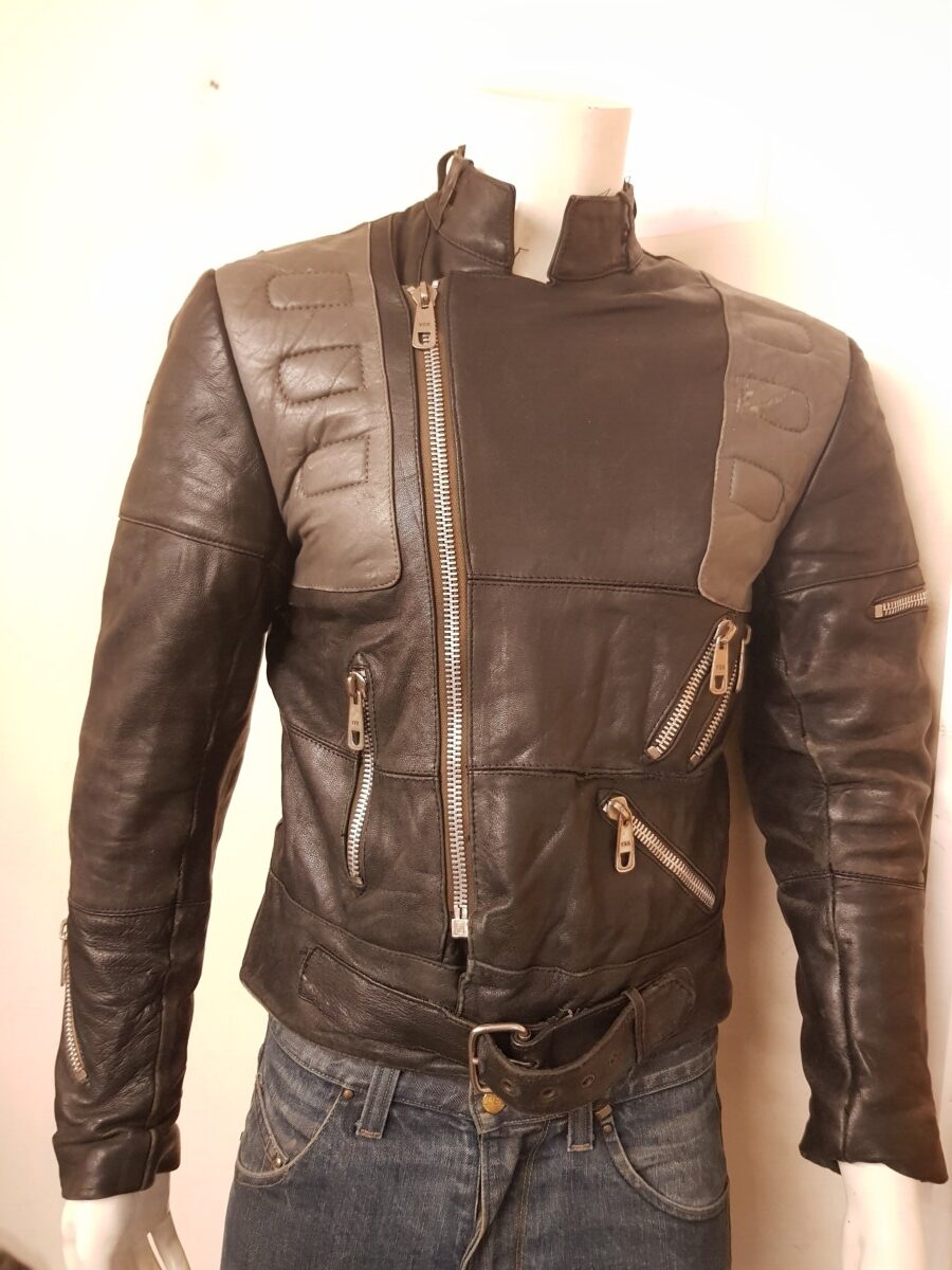 ECHTES LEDER Men's Café Racer Motorcycle Leather Jacket (M-V47)