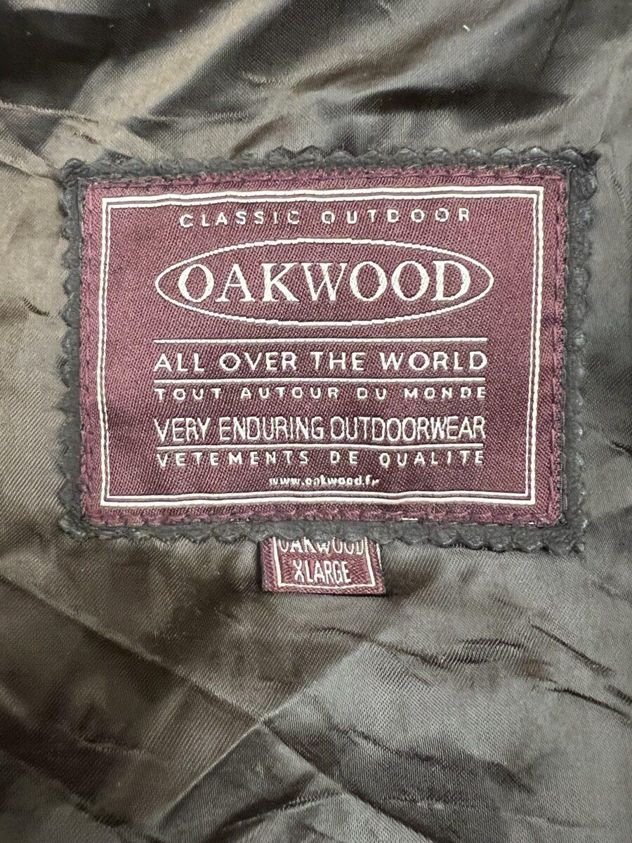 OAKWOOD Women’s Button Up Box Style Leather Jacket (M-AD11)